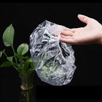 China Disposable Plastic Waterproof Shower Caps Clear Multi Purpose Thickening Elastic Bath Cap for sale