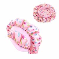 China Kids Satin Wide Band Silk Bonnet Night Sleep Cap Toddler Hair Bonnet 27cm for sale