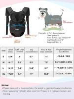China Adjustable Front Dog Carrier Backpack Leg Out Pet Travel Bag Polyester Fiber 13.2lb Capacity for sale