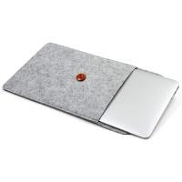 China Grey 15 Inch Laptop Sleeve Felt Tablet Slim Envelope Case For MacBook Pro for sale