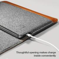 China Custom Felt Laptop Sleeve 13.3 13.5 Inch Grey for ASUS ZenBook VivoBook MacBook for sale