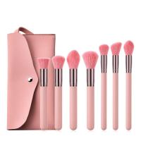 China High Grade PU Leather Brush Cosmetic Makeup Bag with Bottom Closure Custom Size 500pcs MOQ for sale
