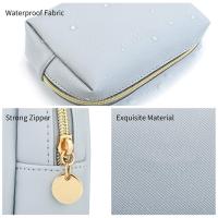 China High Grade PU Leather Makeup Bag Travel Waterproof Wash Bag 7.3x4.9x2.2 Inch for sale