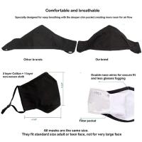 China Antibacterial Cloth Face Mask 6 Pack Washable Reusable Breathable Adjustable Dust Proof Unisex Cotton for sale