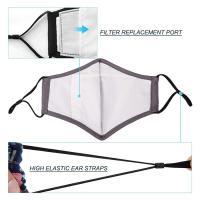 China Reusable Polyester Cloth Face Mask Washable Printed Face Covering for Women Men Custom Size 1000pcs MOQ for sale