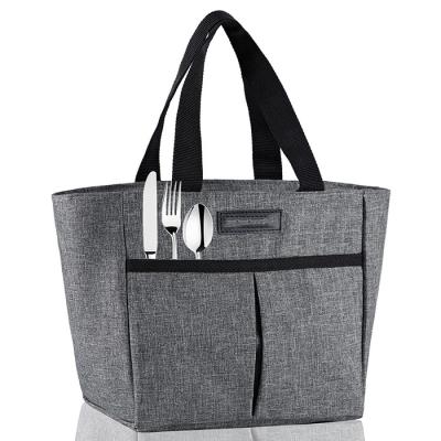China Customized Oxford Fabric Insulated Lunch Bag 500pcs MOQ Reusable Thermal Tote for Adults for sale
