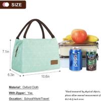 China Custom Insulated Lunch Bag Cooler Tote Oxford Fabric 500 Pieces MOQ for Work Picnic Travel for sale