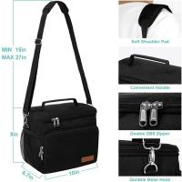 China Customizable Insulated Lunch Bag Oxford Fabric 500pcs MOQ Reusable Cooler Tote for Work School for sale