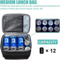 China Customizable Insulated Lunch Bag Oxford Fabric 500pcs MOQ Reusable Cooler Tote for Work School for sale