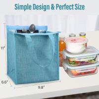 China Customizable Oxford Fabric Insulated Lunch Tote Bag 11x10x6.6 Inch Waterproof Adult for sale