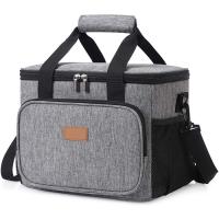 China 15L 24-Can Insulated Lunch Bag Cooler Oxford Fabric Durable Tote for Adults for sale