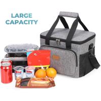 China 15L 24-Can Insulated Lunch Bag Cooler Oxford Fabric Durable Tote for Adults for sale