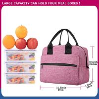 China Insulated Lunch Bag Large Oxford Fabric Cooler Tote 11.5L x 7.0W x 8.6H for Work Adult for sale