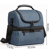 China 12L Insulated Cooler Lunch Bag 14 Cans Oxford Fabric Leakproof Tote for Office Picnic for sale