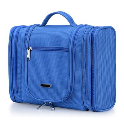 China Extra Large Hanging Toiletry Bag 420D Nylon Oxford Heavy Duty Travel Cosmetic Organizer for Men Women for sale