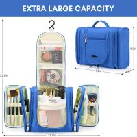China Extra Large Hanging Toiletry Bag 420D Nylon Oxford Heavy Duty Travel Cosmetic Organizer for Men Women for sale