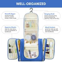 China Extra Large Hanging Toiletry Bag 420D Nylon Oxford Heavy Duty Travel Cosmetic Organizer for Men Women for sale