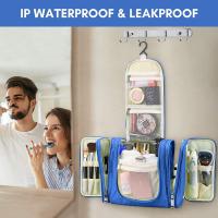China Extra Large Hanging Toiletry Bag 420D Nylon Oxford Heavy Duty Travel Cosmetic Organizer for Men Women for sale