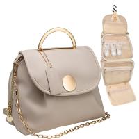 China Custom PU Travel Cosmetic Bag for Women OEM Toiletry Kit 500pcs MOQ for sale