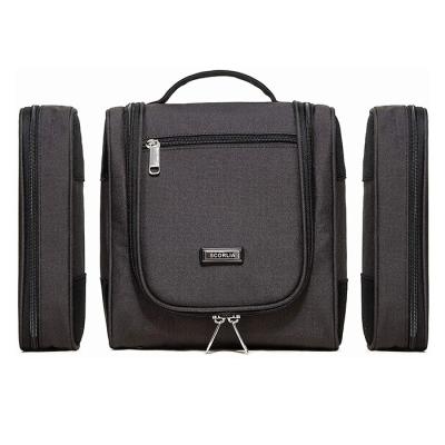 China Oxford Extra Large Hanging Toiletry Bag 3 in 1 Travel Makeup Bag with 2 Removable Storage Bags 400D for sale