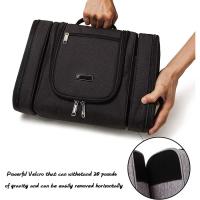 China Oxford Extra Large Hanging Toiletry Bag 3 in 1 Travel Makeup Bag with 2 Removable Storage Bags 400D for sale