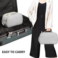 China OEM Large Travel Toiletry Makeup Bag for Women PU Water Resistant Tote 500pcs MOQ for sale