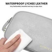 China OEM Large Travel Toiletry Makeup Bag for Women PU Water Resistant Tote 500pcs MOQ for sale