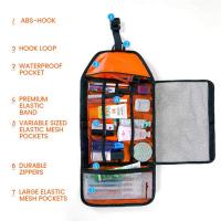 China ODM Portable Hanging Travel Toiletry Bag 0.34 lbs with Multiple Elastic Pockets Custom Size for sale