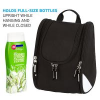 China 17 Compartment Travel Hanging Toiletry Bag Oxford Water Resistant 500 Piece MOQ for sale