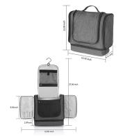 China Portable Hanging Toiletry Makeup Bag Oxford Waterproof Shower Travel Organizer 500PCS MOQ for sale