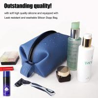 China Customizable Silicone Toiletry Bag 500 Pcs MOQ Travel Shaving Kit Organizer for sale