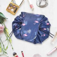 China Quick Pull Travel Cosmetic Makeup Bags Protable Waterproof Drawstring Toiletry Bag for sale