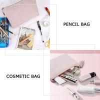 China Custom Peach Skin Cosmetic Makeup Bag TSA Approved Travel Organizer 500 Pcs MOQ for sale