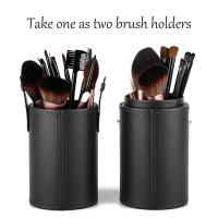 China Dustproof Makeup Brush Holder Travel Bag Cup Storage Case for Women Girls 8x8x23cm for sale