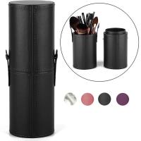 China Dustproof Makeup Brush Holder Travel Bag Cup Storage Case for Women Girls 8x8x23cm for sale