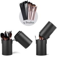 China Dustproof Makeup Brush Holder Travel Bag Cup Storage Case for Women Girls 8x8x23cm for sale