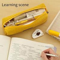 China OEM Small Zipper Pencil Cases Student Blank Canvas Pencil Case for sale