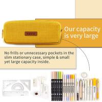 China OEM Small Zipper Pencil Cases Student Blank Canvas Pencil Case for sale