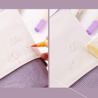China Telescopic PU Corduroy Zipper Pencil Case 40 Pen Capacity Custom Size OEM for sale