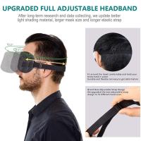 China Super Soft Polyester 3D Eye Cover Contoured Sleep Eye Mask With Adjustable Straps for sale