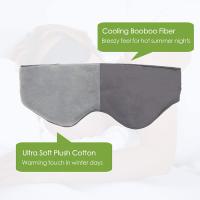 China Customizable Weighted Eye Mask with Adjustable Strap 500 Pcs MOQ Soft Breathable Cotton Eye Cover for sale