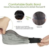 China Customizable Weighted Eye Mask with Adjustable Strap 500 Pcs MOQ Soft Breathable Cotton Eye Cover for sale