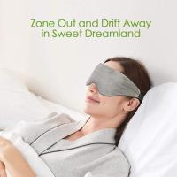 China Customizable Weighted Eye Mask with Adjustable Strap 500 Pcs MOQ Soft Breathable Cotton Eye Cover for sale