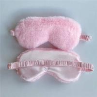 China Custom Soft Plush Sleep Mask with Adjustable Strap 10.23x4.33 inch OEM for sale
