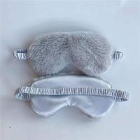 China Custom Soft Plush Sleep Mask with Adjustable Strap 10.23x4.33 inch OEM for sale