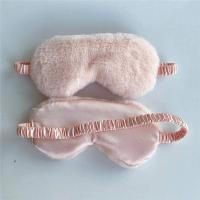 China Custom Soft Plush Sleep Mask with Adjustable Strap 10.23x4.33 inch OEM for sale