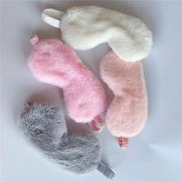 China Custom Soft Plush Sleep Mask with Adjustable Strap 10.23x4.33 inch OEM for sale