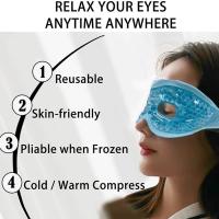 China Plush Backing Cooling Eye Mask , Reusable Gel Eye Mask For Sleeping for sale