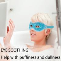 China Plush Backing Cooling Eye Mask , Reusable Gel Eye Mask For Sleeping for sale