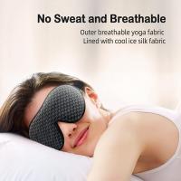 China Light Blocking Satin Eye Cover For Men Women Customized  3D Contoured Cup Sleeping Mask for sale